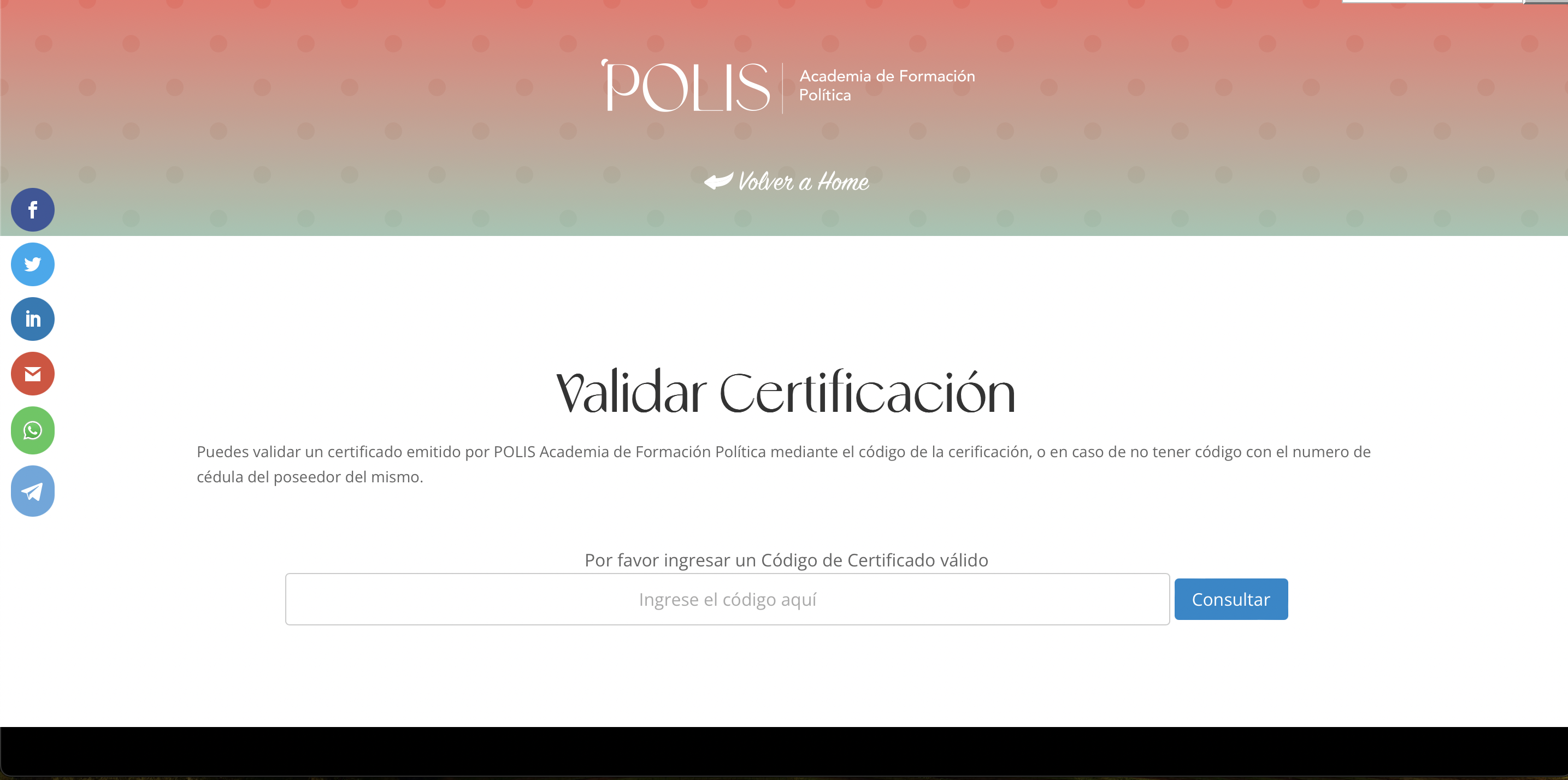 Nueva Plataforma de Validación de Certificados en POLIS - Polis Ecuador